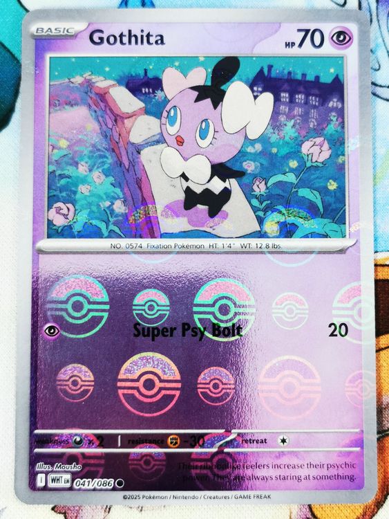 Pokemon Gothita 041/086 PokeBall White Flare EN (Neuf (Voir description ...
