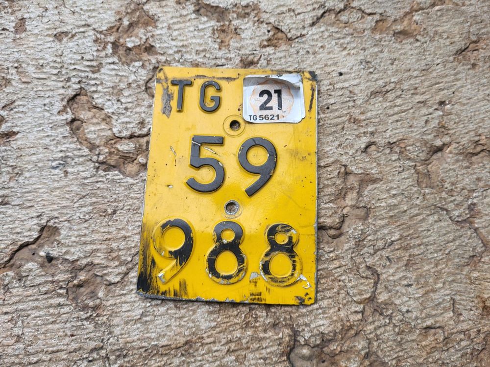 Mofa Velo Töffli Puch Sachs Nummerschild TG 59988 | Kaufen auf Ricardo