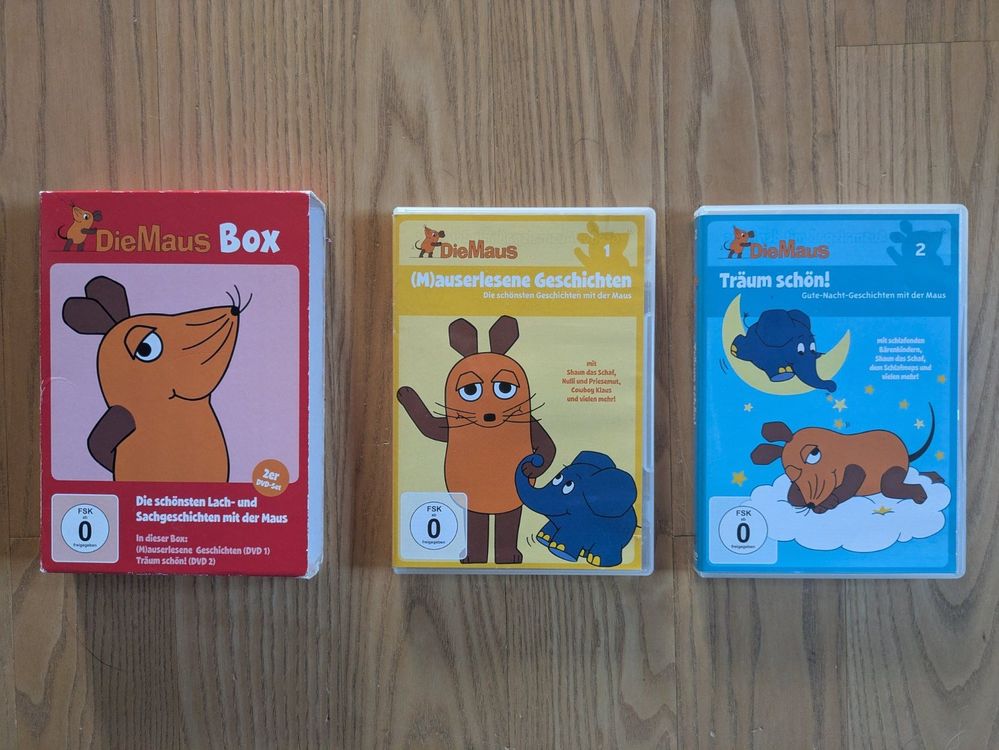 2 DVDs Die Maus-Box - Lach- und Schlafgeschichten für Kinder (Gebraucht ...