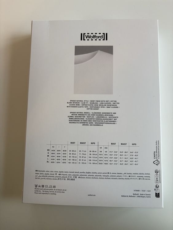 Neuer Wolford Berlin Body, Rundhals, Grösse XS (Neu und ...