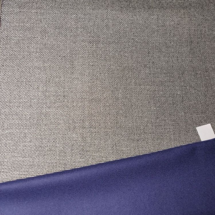 Italienischer Merino Stoff fein gewoben 1.5x1.5m nero bianco (Neu ...