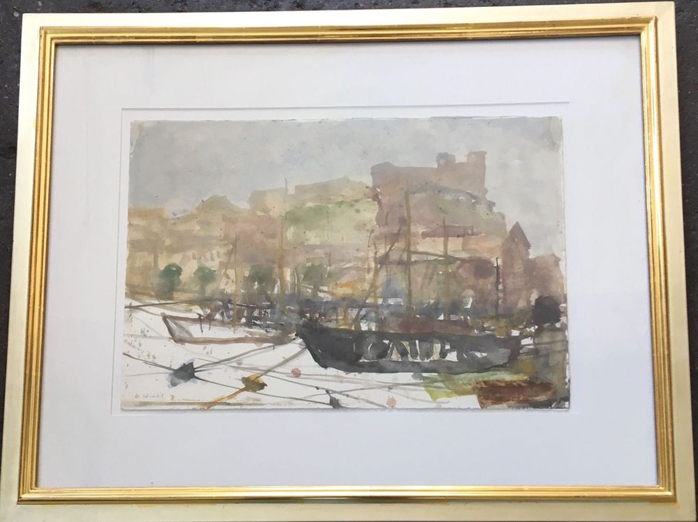Schiffe Aquarell unleserlich Signiert (Gebraucht) in Root für CHF 30 – mit Lieferung auf Ricardo ...