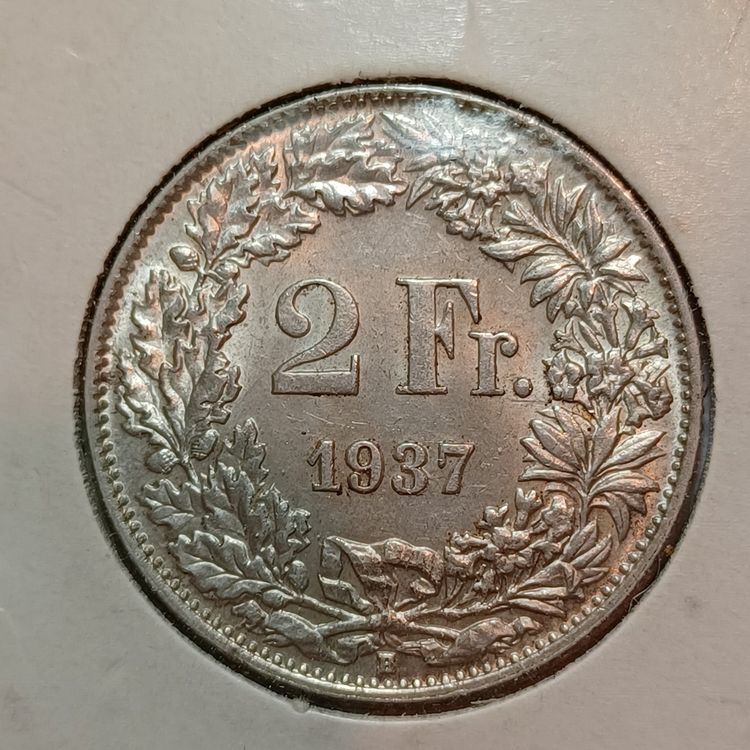 2 Franken 1937 -unz (Gebraucht) in Pfäffikon ZH für CHF 50 – mit Lieferung auf Ricardo kaufen