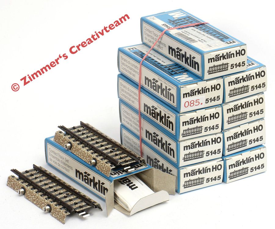 10 x Märklin Kontaktgleis-Satz 5145, M (Neu (gemäss Beschreibung)) in ...