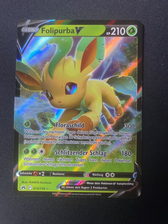 Leafeon V 13/159 - Folipurba V - Crown Zenith - DE ab 1.- (Gebraucht ...