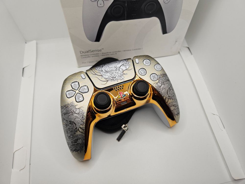 PS5 Custom Controller Japan Dragon Style Silver (Gebraucht) in ...