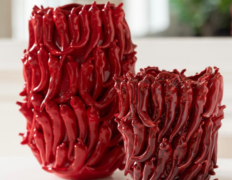 Livingstyles / Chili-Vase, Keramik, Rot (Neu und originalverpackt) in ...