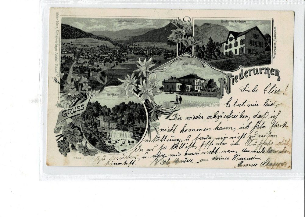 Gruss aus NIEDERURNEN GL gel. 1899! | Kaufen auf Ricardo