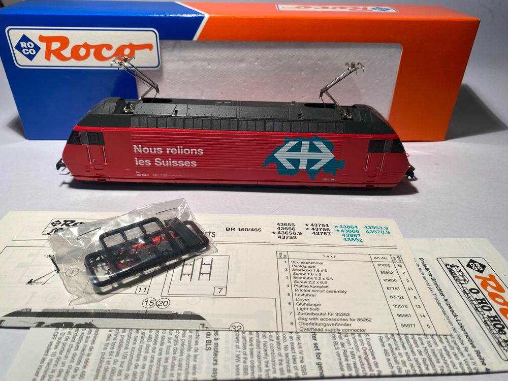 ROCO, E-Lok RE460 SBB "WIR VERBINDEN" 6365CHFI, DC Analog (D'occasion ...