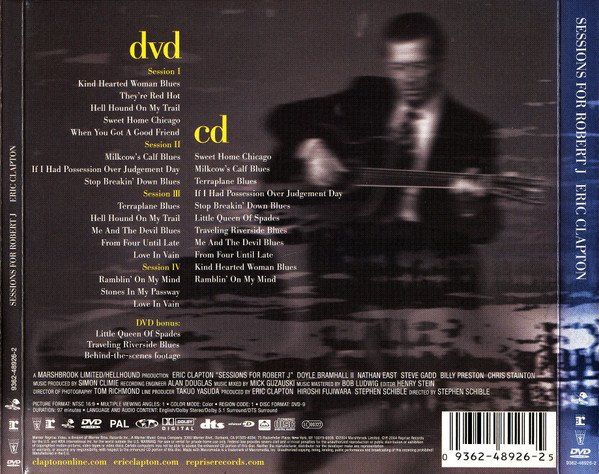 set CD + DVD - Eric Clapton- Sessions for Robert J [Reprise] | Kaufen ...