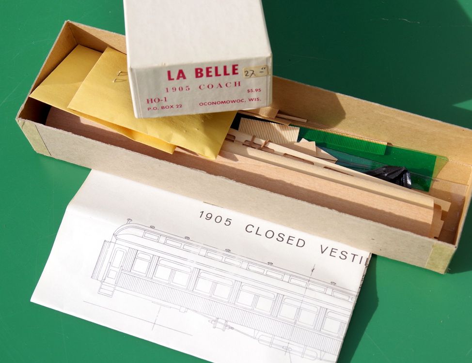 LaBelle H0-1 Old Time Coach 1905, H0 Bausatz aus Holz (Neu und ...
