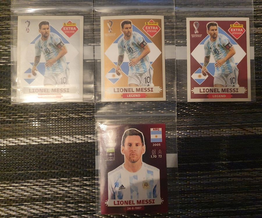 Panini WM 2022 Extra Sticker, Lionel Messi (Neu (gemäss Beschreibung ...