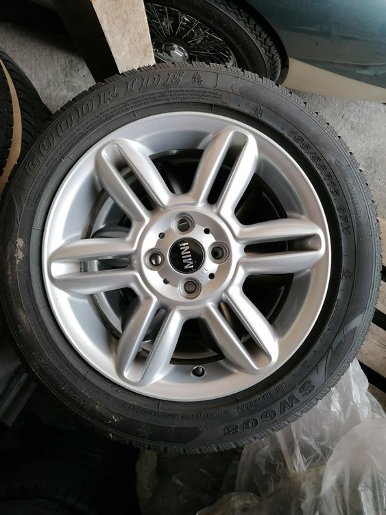 Mini Alufelgen mit neuen Winterpneus 16 Zoll | Kaufen auf Ricardo