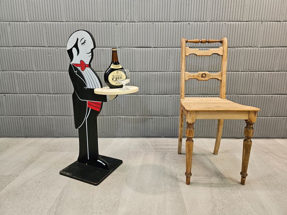 Stummer Diener Butler, Kellner Figur Getränkeablage Holz (Gebraucht) in ...