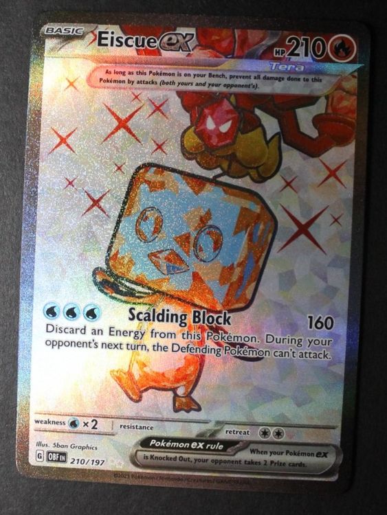 Pokémon Eiscue ex (OBF 210) EN (Neu (gemäss Beschreibung)) in Sarnen ...