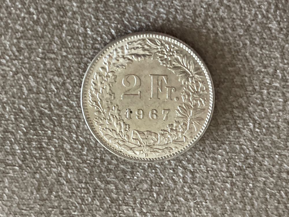 2 Franken 1967 Silber (Gebraucht) in Elsau für CHF 6 – mit Lieferung auf Ricardo kaufen