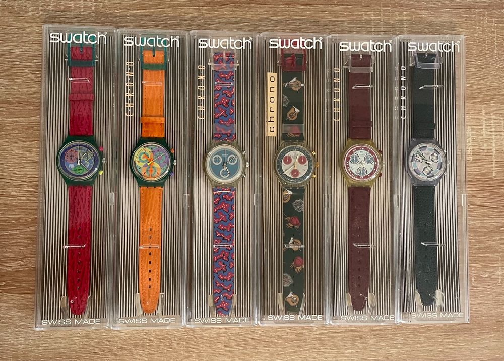 6 Vintage Swiss Chrono Swatch Watches (Gebraucht) in Brunnen für CHF ...