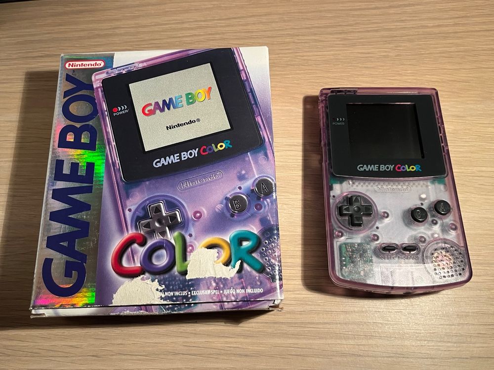 Gameboy Color Lila transparent OVP Nintendo | Kaufen auf Ricardo