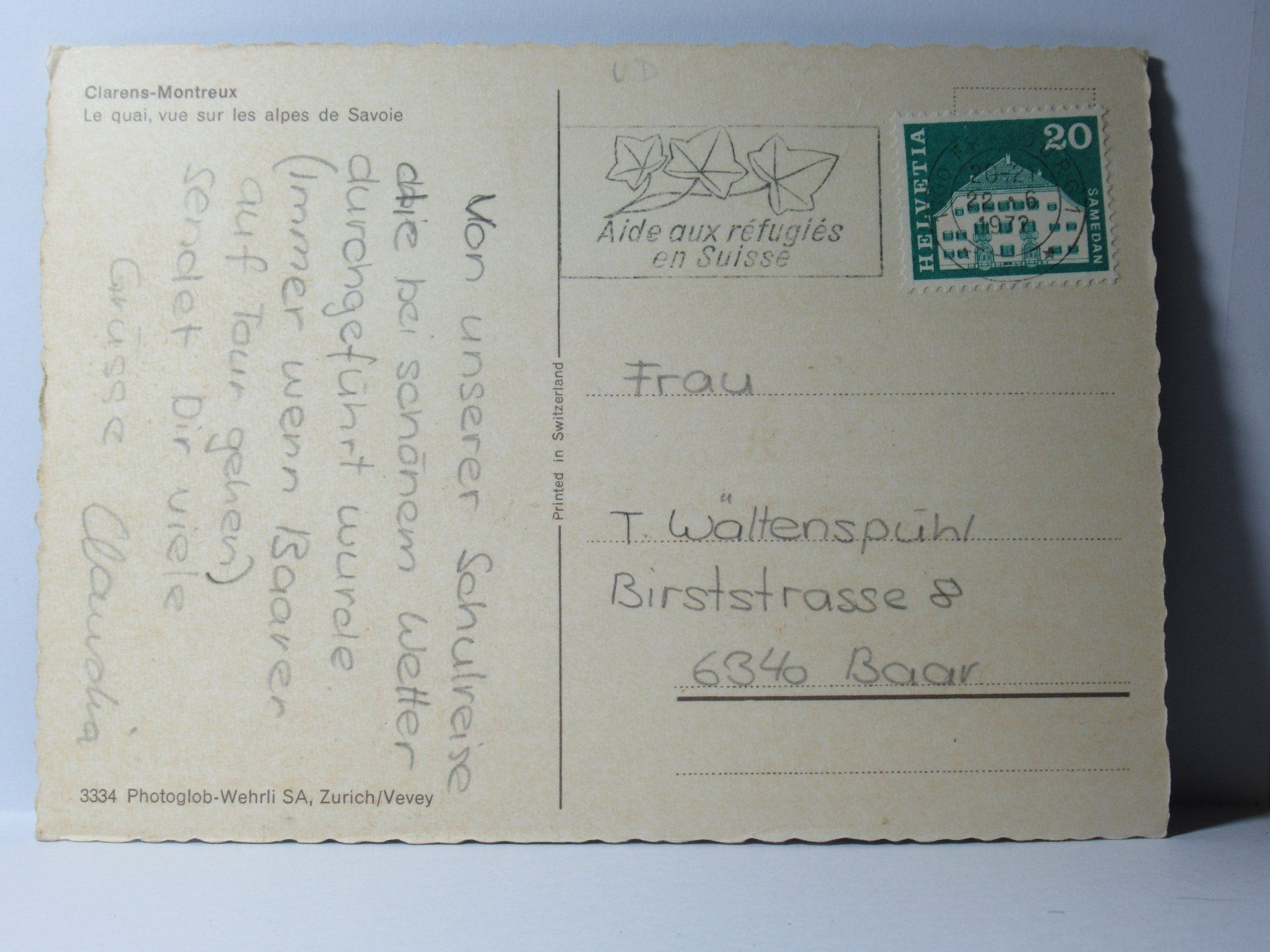 Clarens - Montreux , Les Quai 1972 (Gebraucht) in Grenchen für CHF 0.35 ...