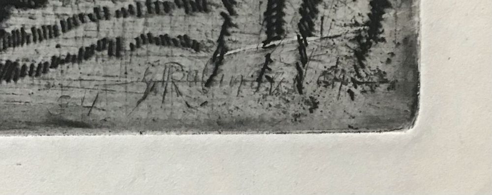 Gregor RABINOVITCH (1884-1958) Radierung (Gebraucht) in Root für CHF ...