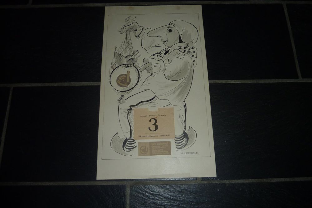 Basler Fasnacht,Original Aquarell,Ch. Eichenberger,Künstler (Gebraucht) in Lausen für CHF 25 ...