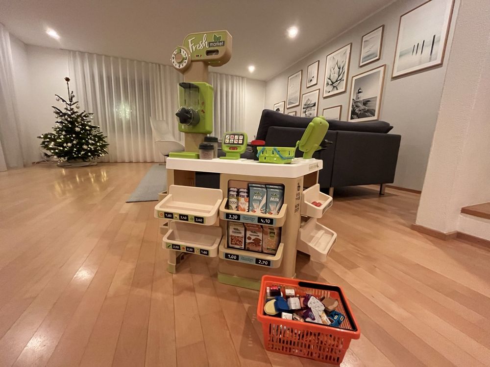 Smoby Kaufladen Fresh Market mit viel Zubehör wie neu! (Gebraucht) in ...