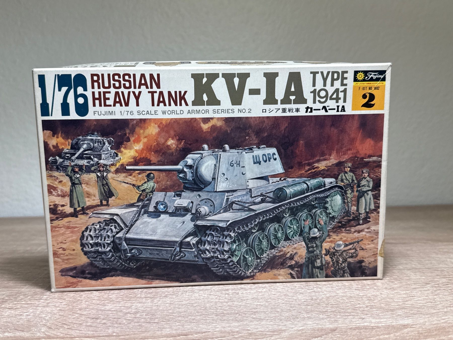 Fujimi 2 Russian Heavy tank KV-IA 1:76 OVP NEU (Neuf avec emballage d ...