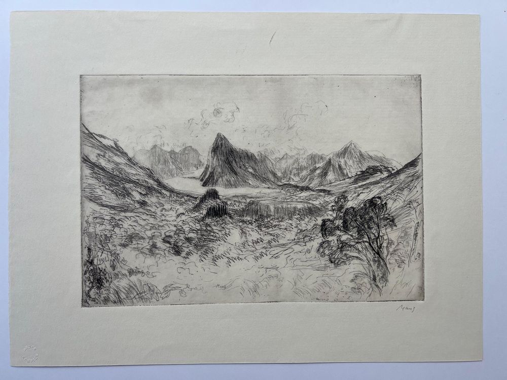 Curt Manz (1900-1989) Radierung handsigniert | Kaufen auf Ricardo