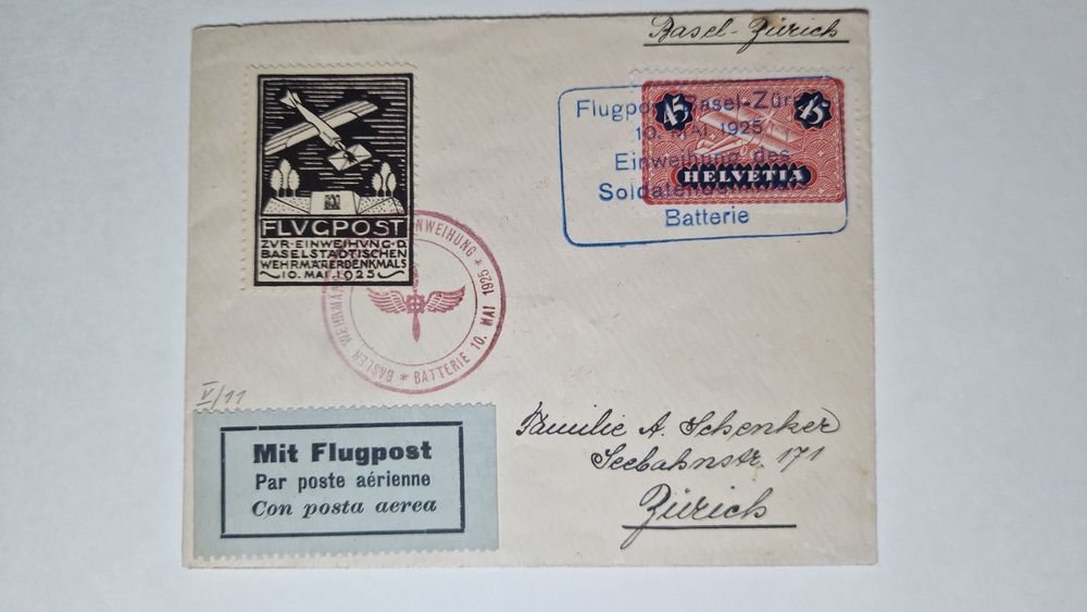 Schweizer Flugpost Brief | Kaufen auf Ricardo