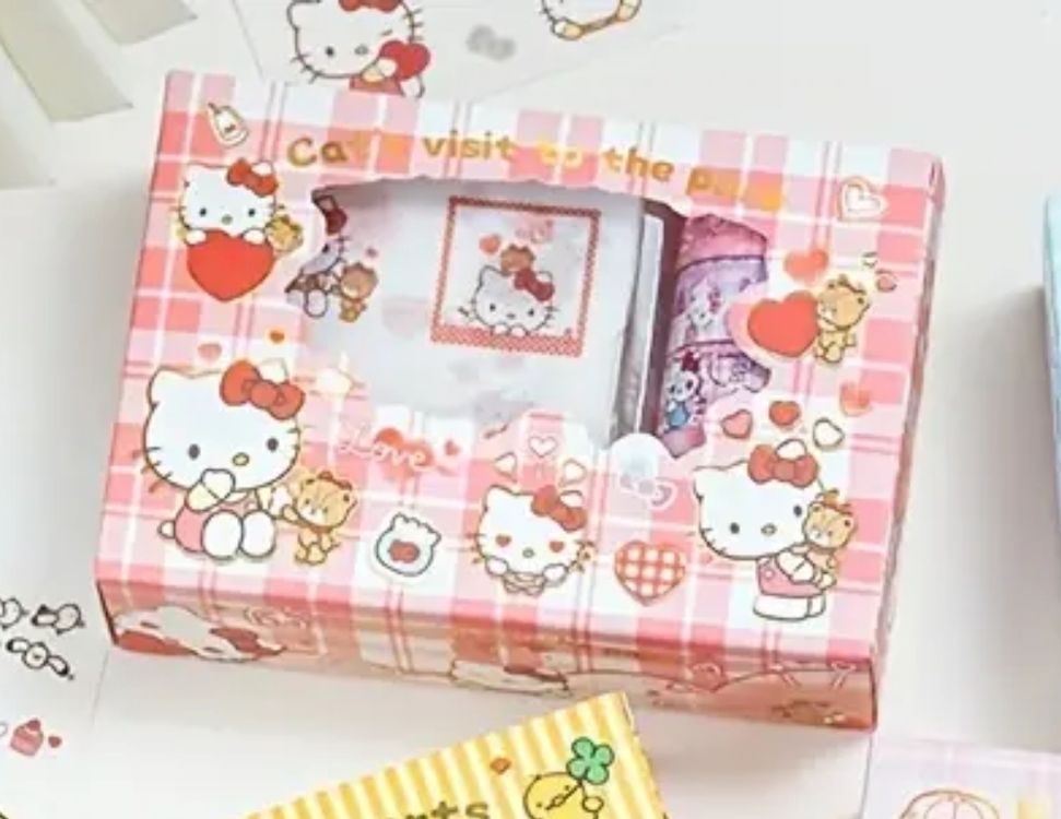 Hello Kitty Sticker Set, Masking Washi Tape 💕 (Neu und originalverpackt ...