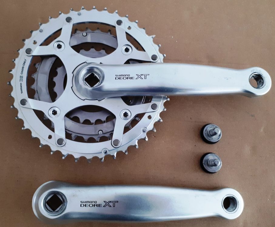 Kurbelgarnitur MTB, Shimano XT, 3-fach, 4-Kant | Kaufen auf Ricardo