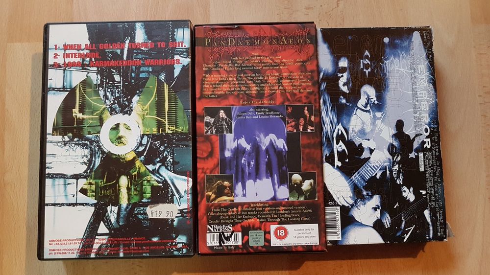 VHS Black Metal Impaled Nazarene Emperor Cradle Of Filth (Gebraucht) in ...