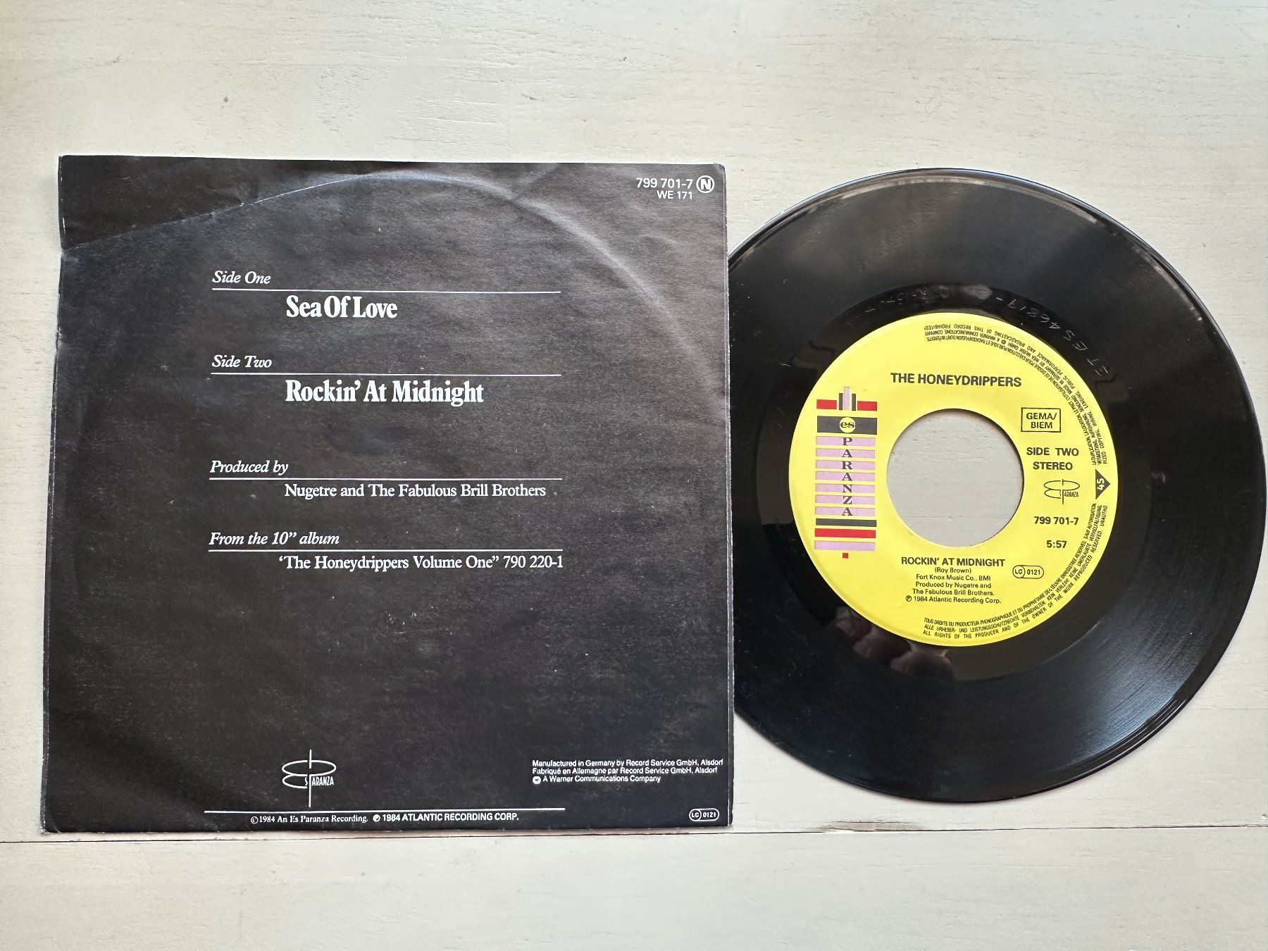 THE HONEYDRIPPERS ROBERT PLANT JEFF BECK JIMMY PAGE Single (Gebraucht ...
