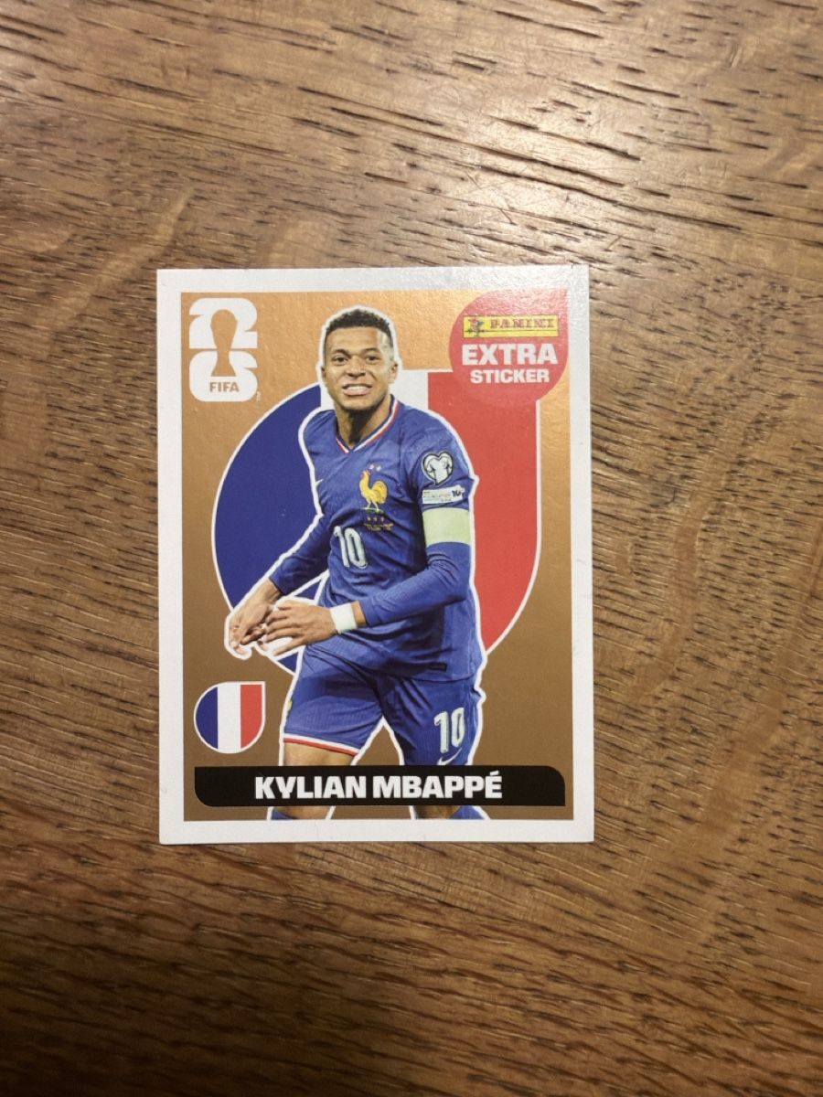 Panini Extra Sticker WM 2026 - Kylian Mbappe; Gold (Neu (gemäss ...