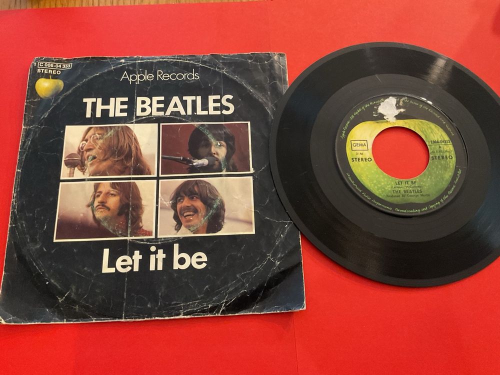 The Beatles - Let it Be - Single Schallplatte Top!1970 (Gebraucht) in ...