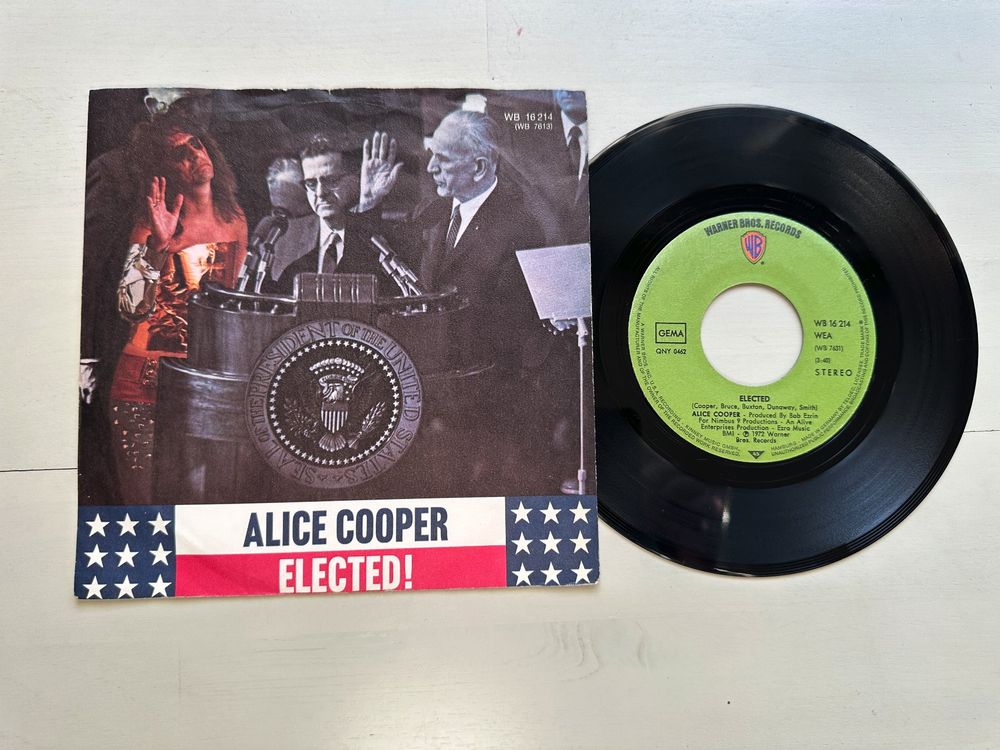 ALICE COOPER tolle Single Elected Kult Glam Hard Rock (Gebraucht) in ...