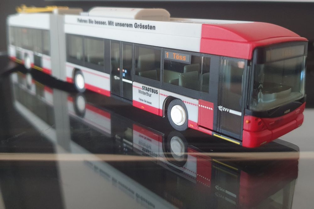VK-Modelle Stadtbus Winterthur Hess Swiss Trolley Bus Linie1 (Neu und ...