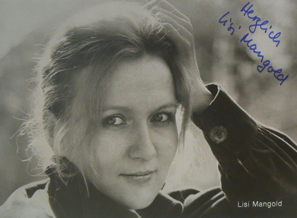 Lisi Mangold (1950-1986) Schauspielerin - signiertes Foto (Gebraucht ...