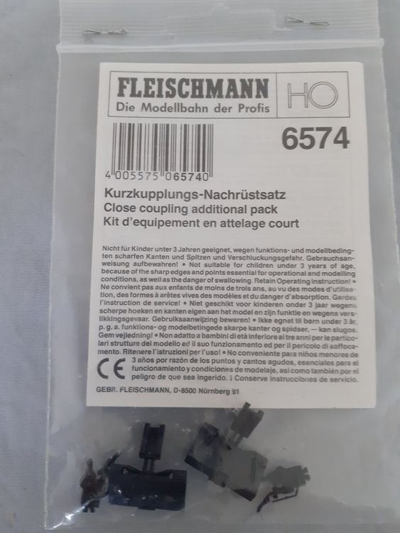 Fleischmann 6574: Kurzkupplungs-Nachrüstsatz (Neu (gemäss Beschreibung ...
