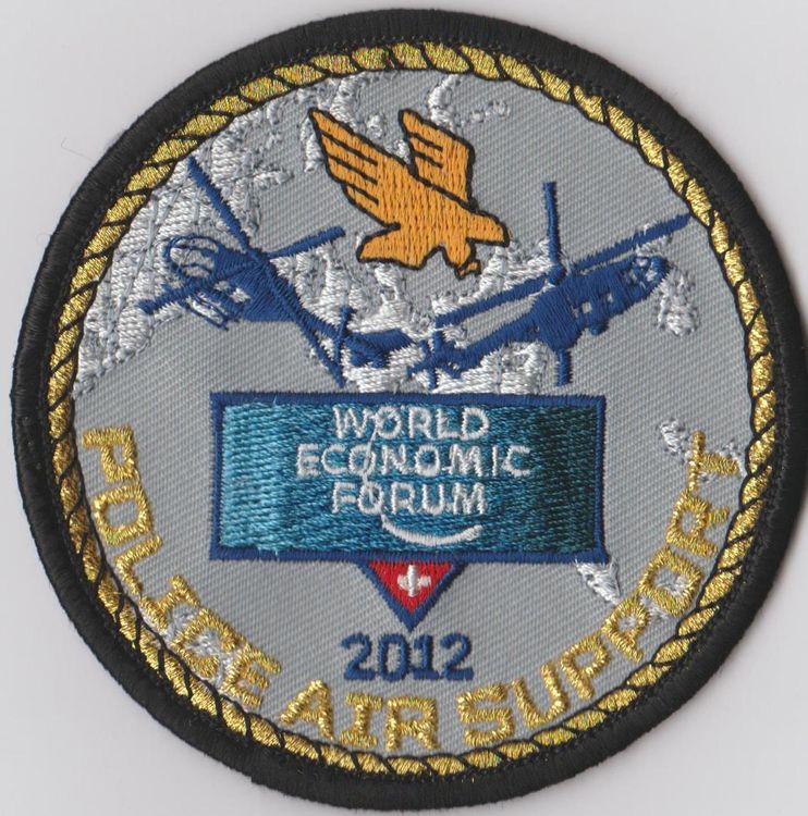 WEF 2012 POLICE AIR SUPPORT gold Schrift (Neu (gemäss Beschreibung)) in ...