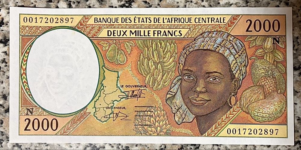 2000 CFA Francs Banknote 1993 Banknote!!! UNC (Neu (gemäss Beschreibung ...