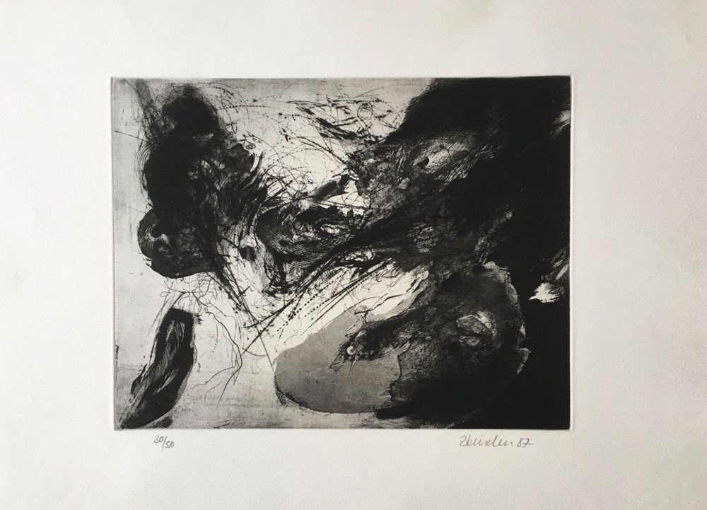 Beat Zbinden, Aquatinta Radierung, 1987 | Kaufen auf Ricardo