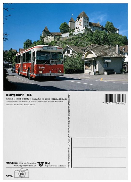 Burgdorf Bern RM Auto AG Koppigen Bus SAURER SH ex STI Nr.48 | Kaufen ...