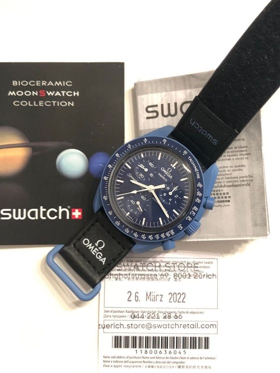 OMEGA x Swatch Moonwatch - Mission to Neptune (Neu und originalverpackt) in Rorschach für CHF ...