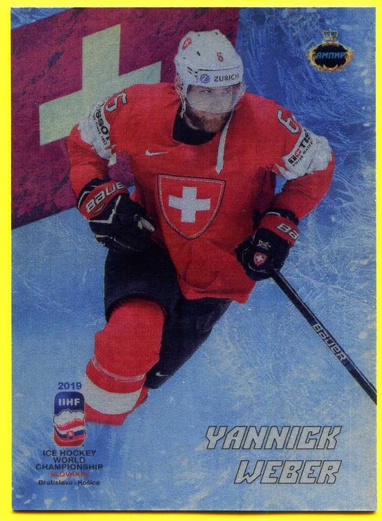 IIHF WM 2019 Yannick Weber #6 / SUI06 Player Card | Kaufen auf Ricardo