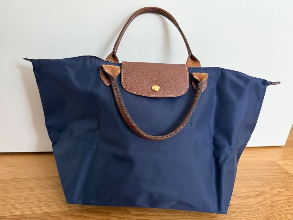 Longchamp Le Pliage M, blau | Kaufen auf Ricardo