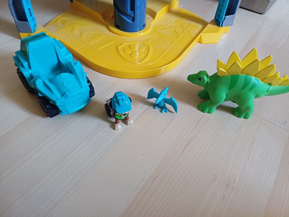 Paw Patrol Dino HQ mit Rex plus Stego und Flugsaurier (Gebraucht) in ...