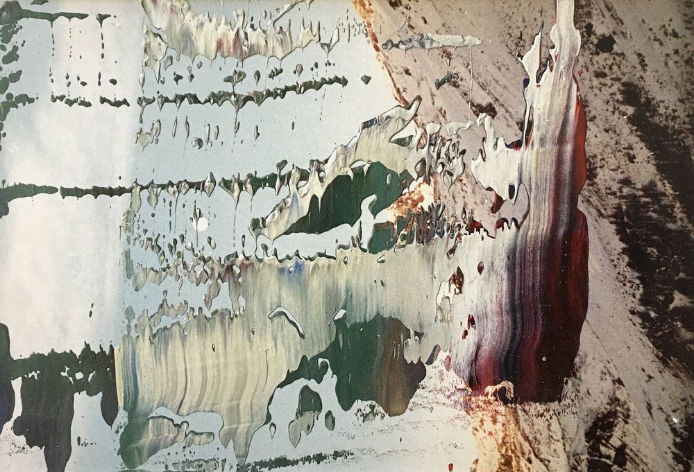 Gerhard Richter 2 Hochpigm. Farbdrucke Übermalte Fotografie | Kaufen auf Ricardo
