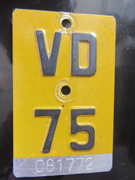 PLAQUE VD 1975 | Acheter sur Ricardo