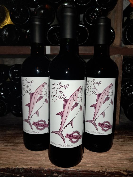Lot de 3 Le coup de bar bordeaux rouge 2024 (Neuf avec emballage d ...